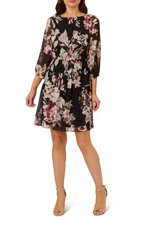 Adrianna Papell Plus Floral Day Dresses
