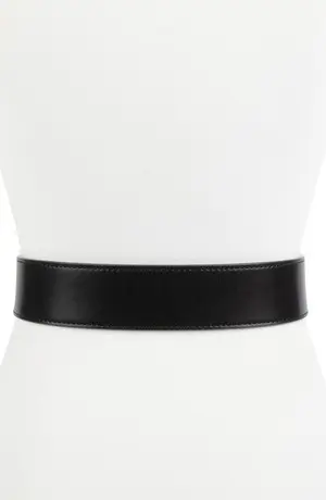 Kurt Geiger Crystal Eagle Buckle Leather Belt