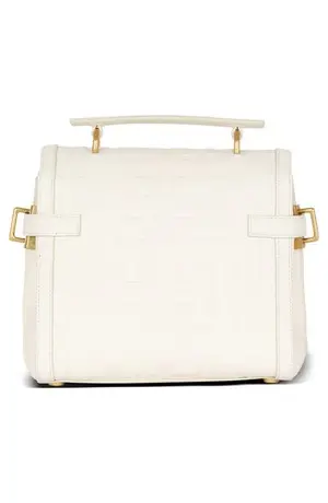 Balmain B-buzz 23 Monogram Top Handle Bag