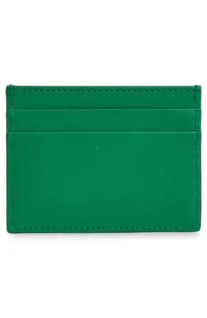 Dolce & Gabbana Milano Logo Leather Card Case - Green Logo