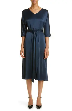 Max Mara Pantera Satin Dress