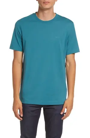 BOSS Thompson Solid T-shirt Open Green