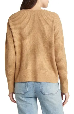 Madewell Cameron Ribbed Crop Cardigan