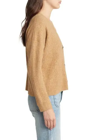 Madewell Cameron Ribbed Crop Cardigan