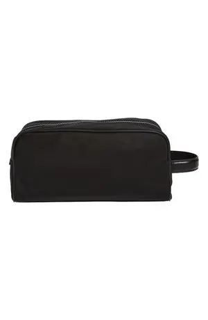 Dolce & Gabbana Rubberized Logo Nylon Blend Toiletry Bag