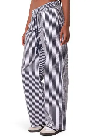 EDIKTED Seaside Stripe Wide Leg Pants