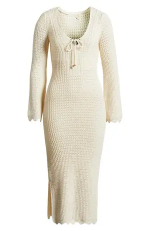 RIVER ISLAND Crochet Cover-up Maxi Dress
