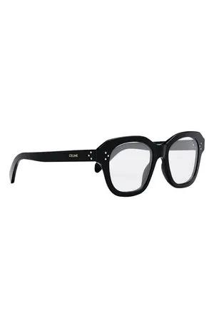 Celine 50mm Butterfly Optical Glasses - Shiny Black