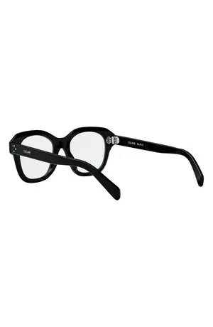 Celine 50mm Butterfly Optical Glasses - Shiny Black