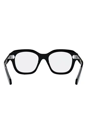 Celine 50mm Butterfly Optical Glasses - Shiny Black
