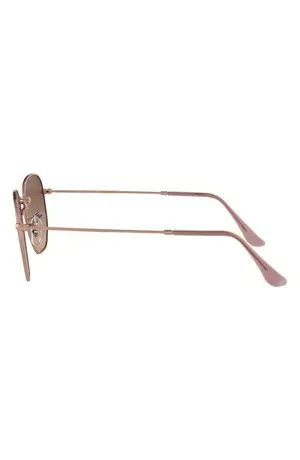Ray-ban 54mm Hexagonal Sunglasses - Copper