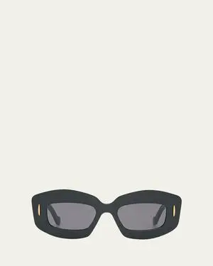 Loewe Anagram Acetate Rectangle Sunglasses