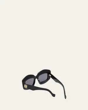 Loewe Anagram Acetate Rectangle Sunglasses