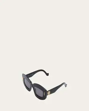 Loewe Anagram Acetate Rectangle Sunglasses
