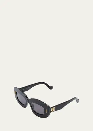 Loewe Anagram Acetate Rectangle Sunglasses