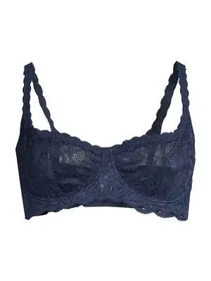 Cosabella Women's Never Say Never Lace Balconette Bra - Black  Navy Blue