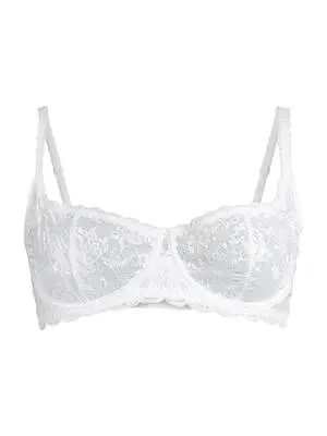 Cosabella Women's Never Say Never Lace Balconette Bra - Black  White