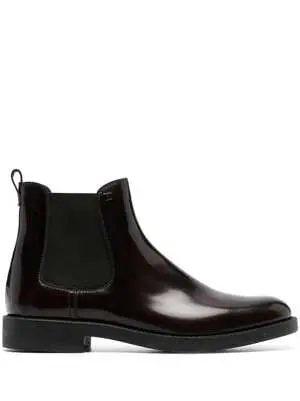 TOD'S Leather Chelsea Boots - Red
