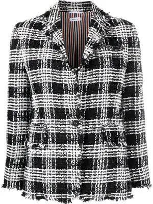 Thom Browne Check-pattern Tweed Jacket