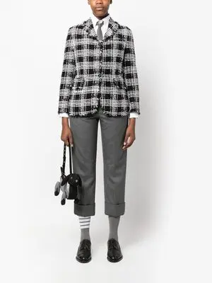 Thom Browne Check-pattern Tweed Jacket