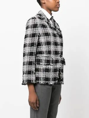 Thom Browne Check-pattern Tweed Jacket