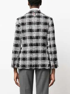 Thom Browne Check-pattern Tweed Jacket