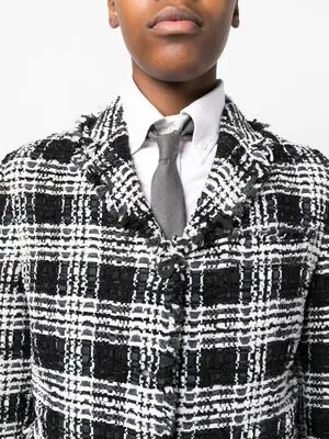 Thom Browne Check-pattern Tweed Jacket