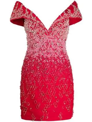 Saiid Kobeisy Off The Shoulder Cocktail Dresses