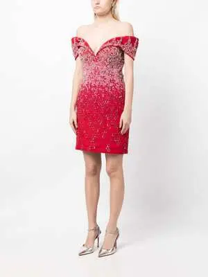 SAIID KOBEISY Canton Beaded Dress