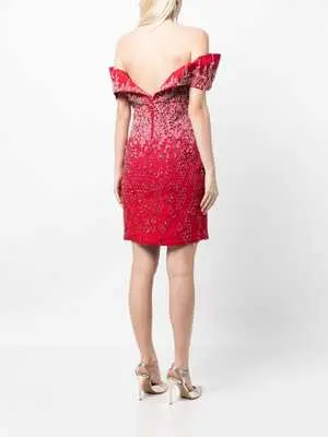 SAIID KOBEISY Canton Beaded Dress