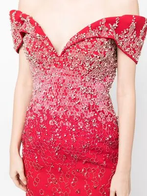 SAIID KOBEISY Canton Beaded Dress