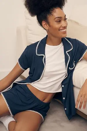 Eberjey Frida Pajama Set - Blueberry