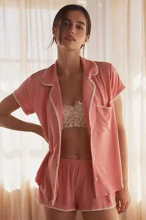 Eberjey Frida Pajama Set - Coral