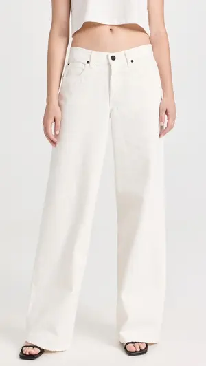 SLVRLAKE Mica Low Slung Jeans - White