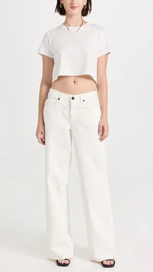 SLVRLAKE Mica Low Slung Jeans - White