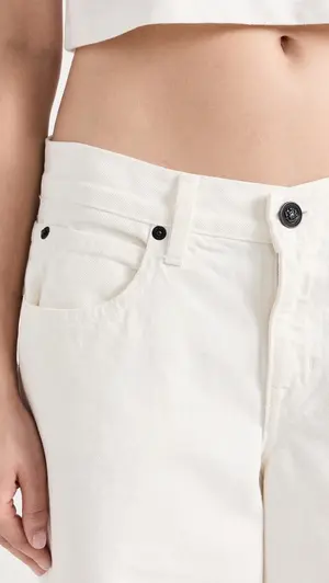 SLVRLAKE Mica Low Slung Jeans - White