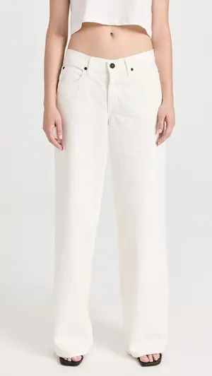 SLVRLAKE Mica Low Slung Jeans - White