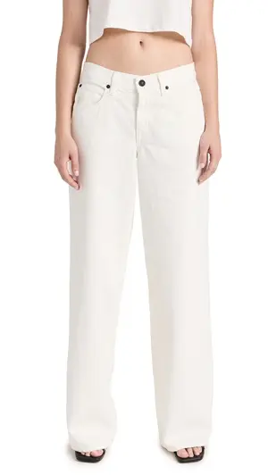 SLVRLAKE Mica Low Slung Jeans - White