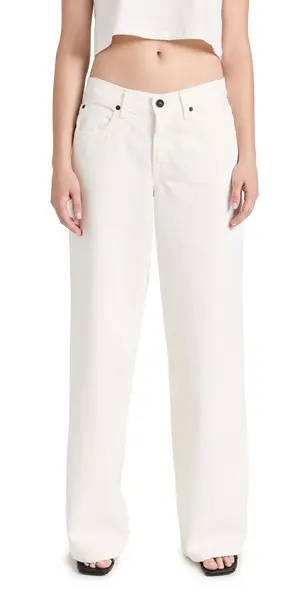 SLVRLAKE Mica Low Slung Jeans - White