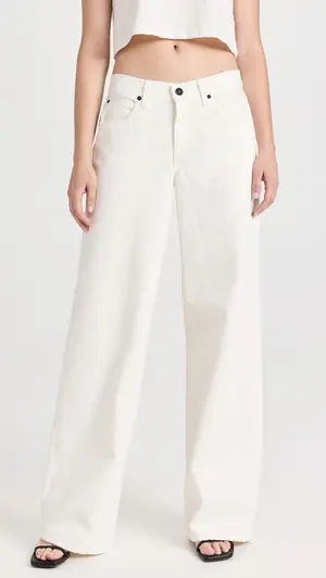 SLVRLAKE Mica Low Slung Jeans - White