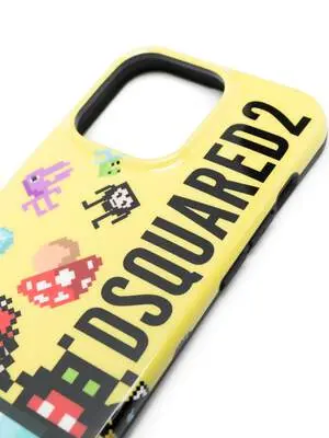 Dsquared2 Pixelated-print Iphone 14 Case