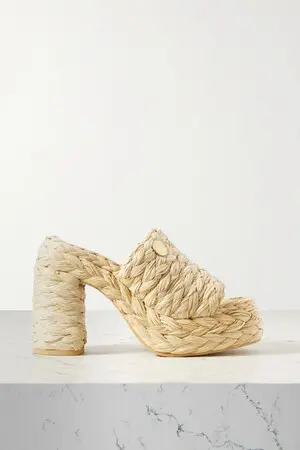 Stella Mccartney Gold Tone Espadrilles For Women