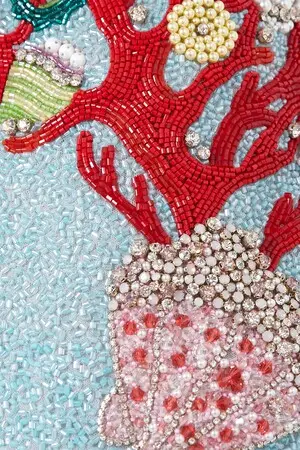 clio peppiatt into the ocean embellished stretch mesh mini dress Clio Peppiatt Into The Ocean Embellished Stretch-Mesh Mini Dress In Blue -  30% Off