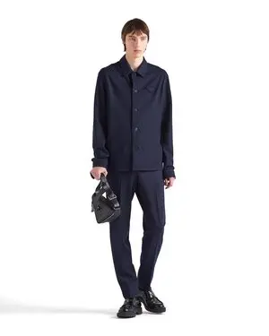 Prada Wool And Cashere Shirt - Blue