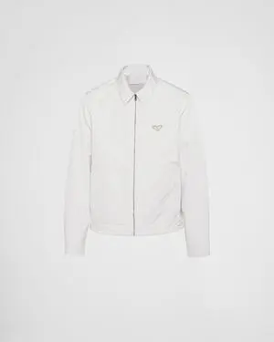 Prada Re-Nylon Blouson Jacket - White | Editorialist