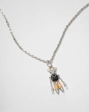 Prada Robot Jewels Pendant Necklace