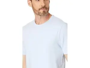Vince Garment Dye Fleck Stripe Short Sleeve Crew Clothing Washed Porcelain