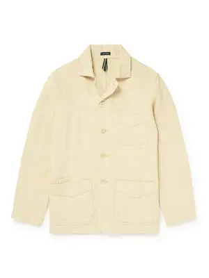DRAKE'S Linen Overshirt