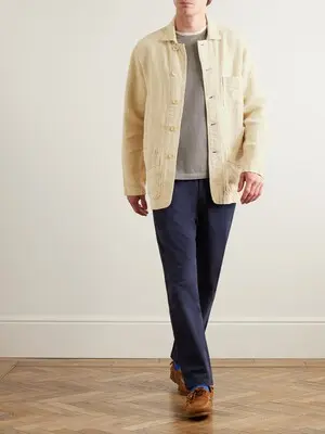 DRAKE'S Linen Overshirt