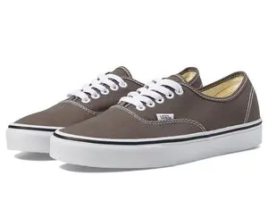VANS Vans Authentic Low Top Lace-Up Canvas Sneakers Gray